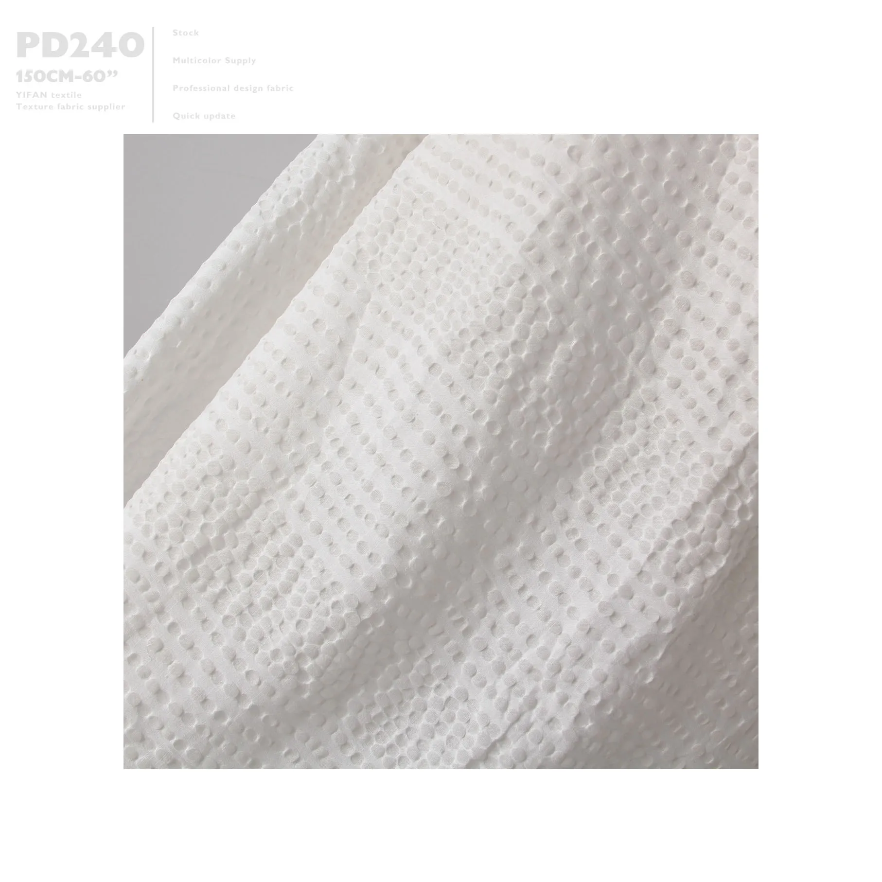 Wholesale 100% Cotton Flow Bubble Pattern Three-dimensional Texture Fabric Shirt Dress Textile ...