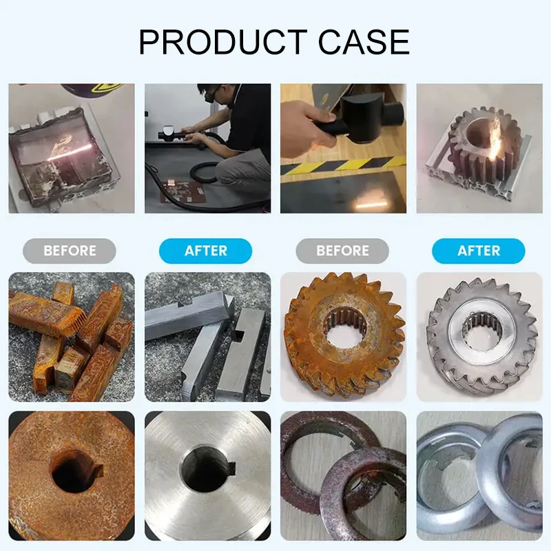 Handheld JPT Pulse Rust Removal - Efficient Laser Cleaning