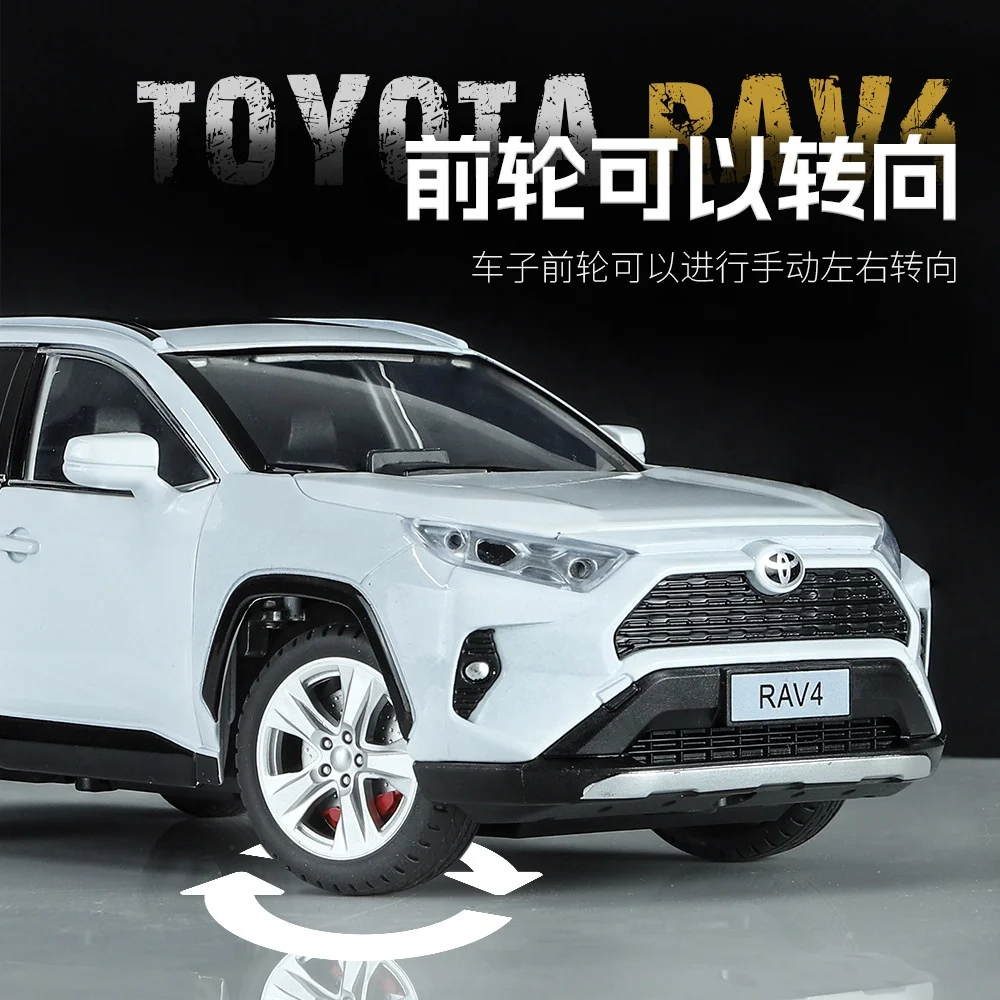 New ! 1/24 Rav4 Diecast Model Alloy Cars Toy Vehicles Metal Model Car ...