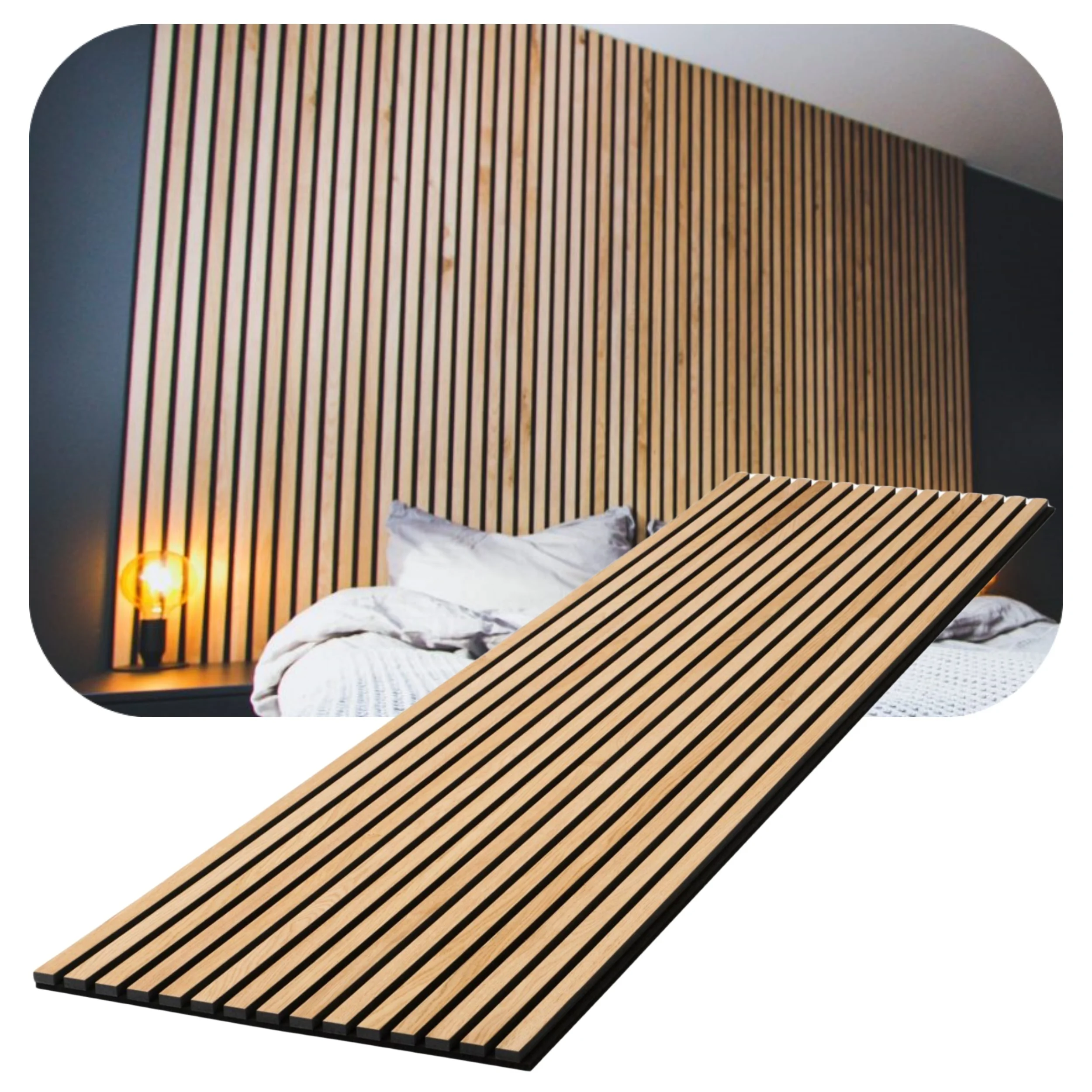 Akupanel Acoustic Wooden Slat Panel Wood Akustik Panel Soundproof Wall ...