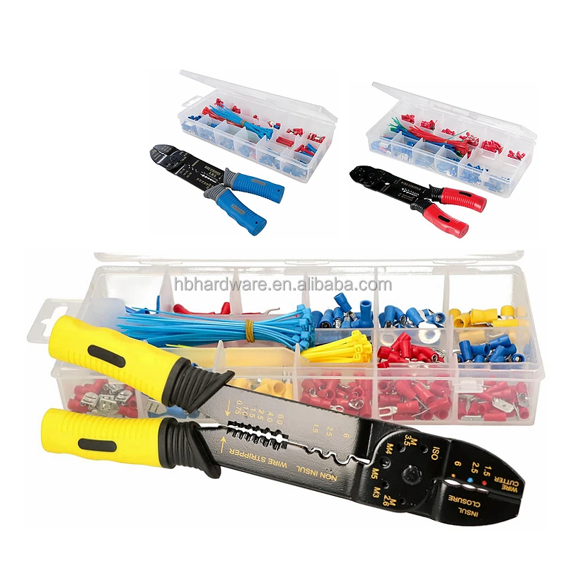 5 Way Crimping Tool And Terminal Kit Network Web Connector 271 Pc ...