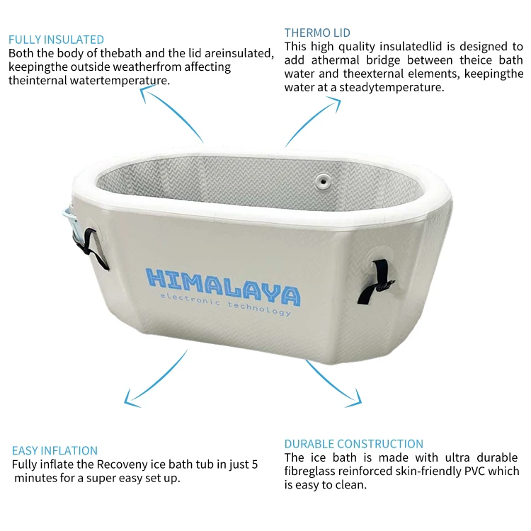New Design Portable Ice Bath Recovery Pod Tubs Inflatable Ice Plunge ...