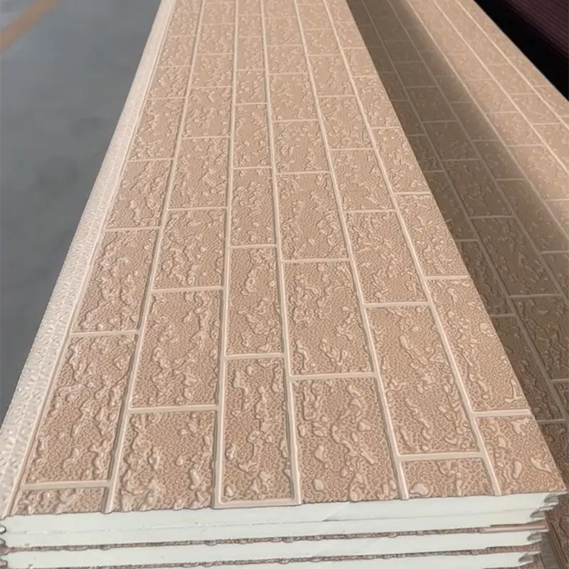 Thermal Insulation Stone Cladding Exterior Metal Decoration Pu Exterior ...