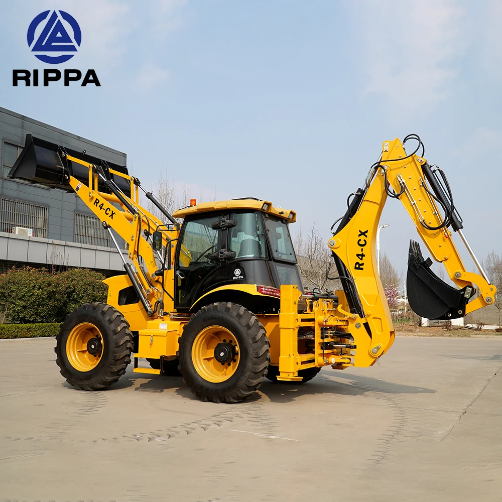 Rippa Backhoe Excavator Loader 4x4 Retroexcavadora Digger Hydraulic ...