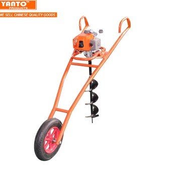 Ag63-dc Portable 63cc Gasoline Hand Push Ground Driller/post Hole ...