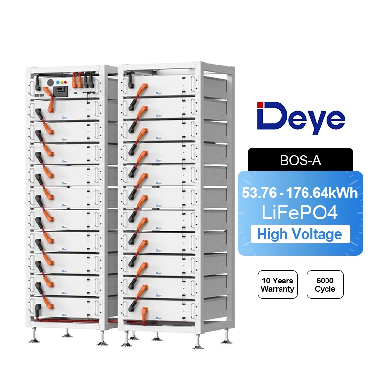 Deye BOS-A High Voltage Battery Pack LiFePO4 53.76kWh 84.48kWh 115.2kWh ...