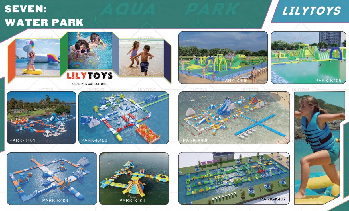 Factory Price Inflatable Water Parks Water Games Course Trampolines ...