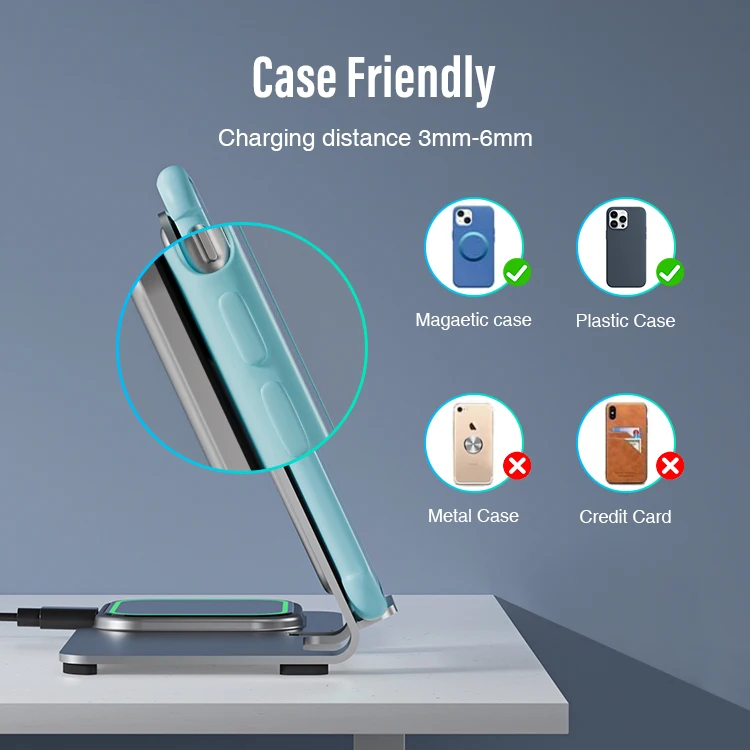 Ldnio Y9 Qi Wireless Charger 3 In One Mobile Phone Stand Holder ...