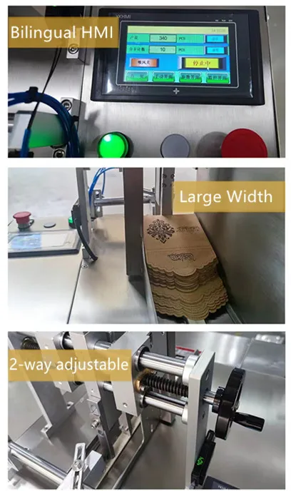 CE Certified Automatic Paging Feeder Machine with Inkjet Printer