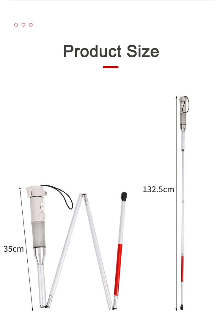 OEM ODM Foldable Blind Stick Visually Impaired Guide Cane Support ...