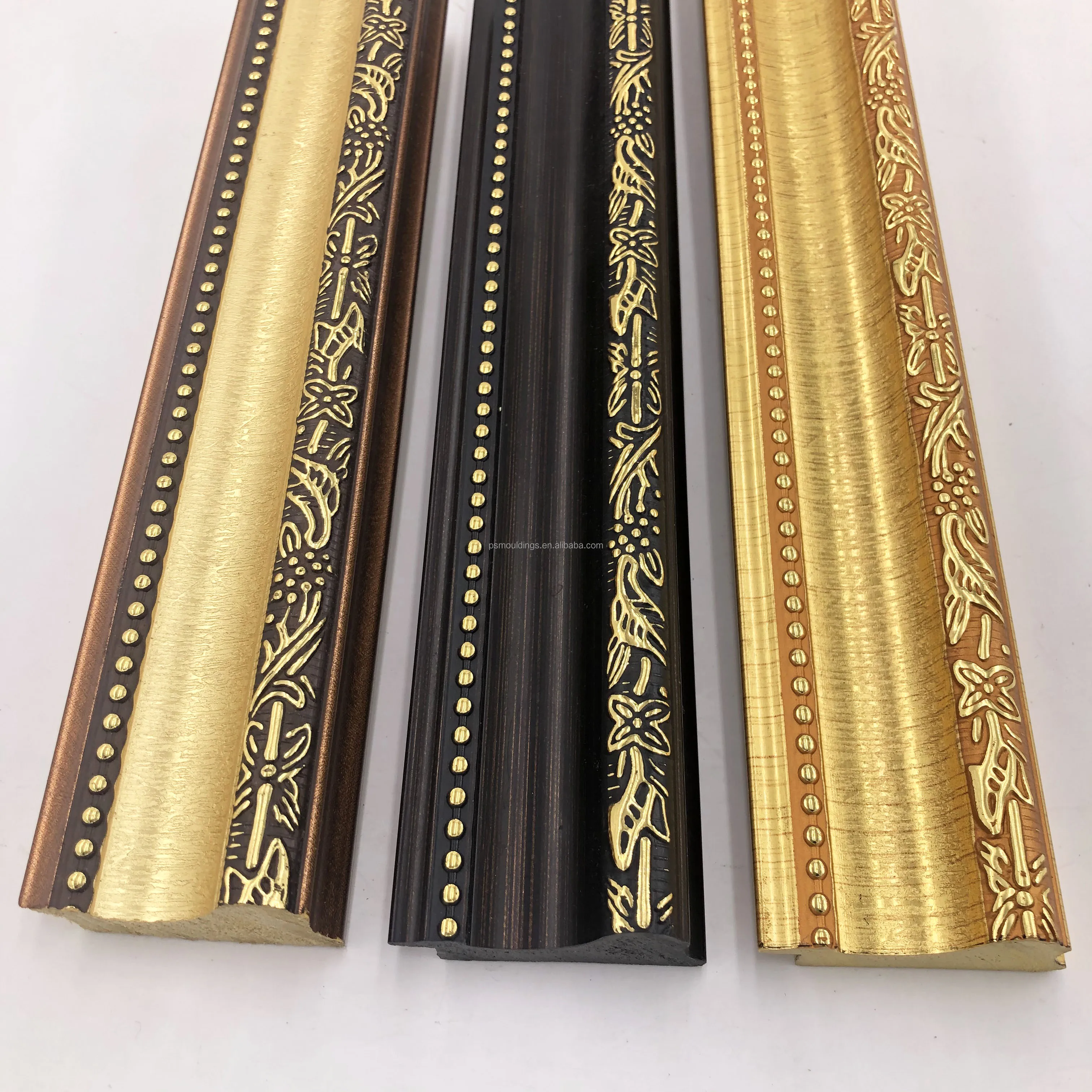 PS Polystyrene Plastic Picture Frame Moulding for Home