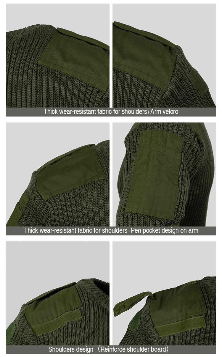 Mens Pullover Security Knitted Sweater - Warm & Comfortable