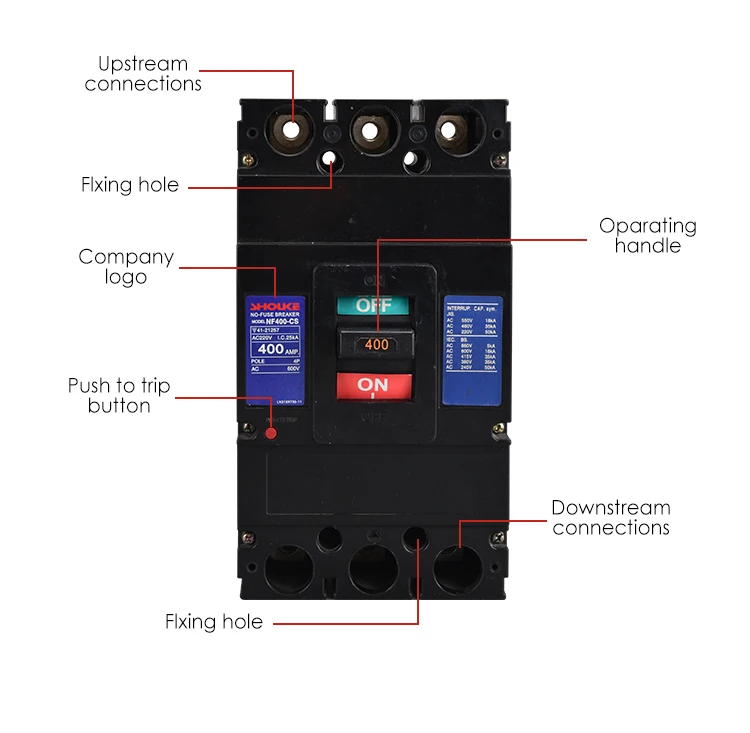 Sks Nf Cs Mccb 400a Tp Frame Moulded Case Circuit Breaker - Buy Nf Cs ...