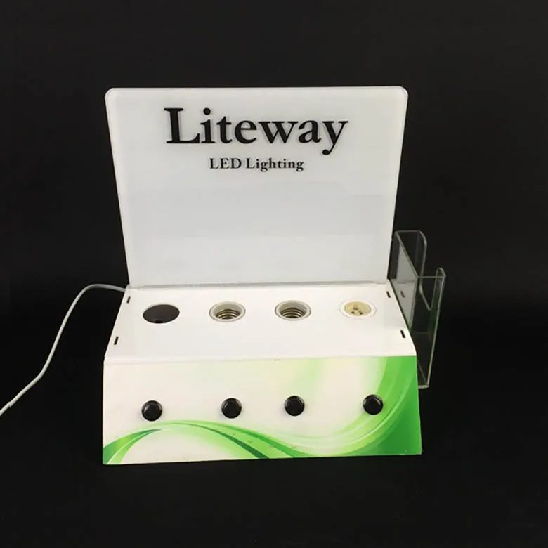 Led Bulb Display Rack Custom Promotion Acrylic Led Light Bulb Display ...