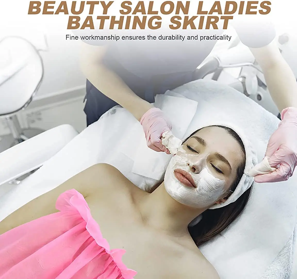 Disposable Spa Wrap Bathrobe Sauna Bath Skirt Sweat Steaming with ...