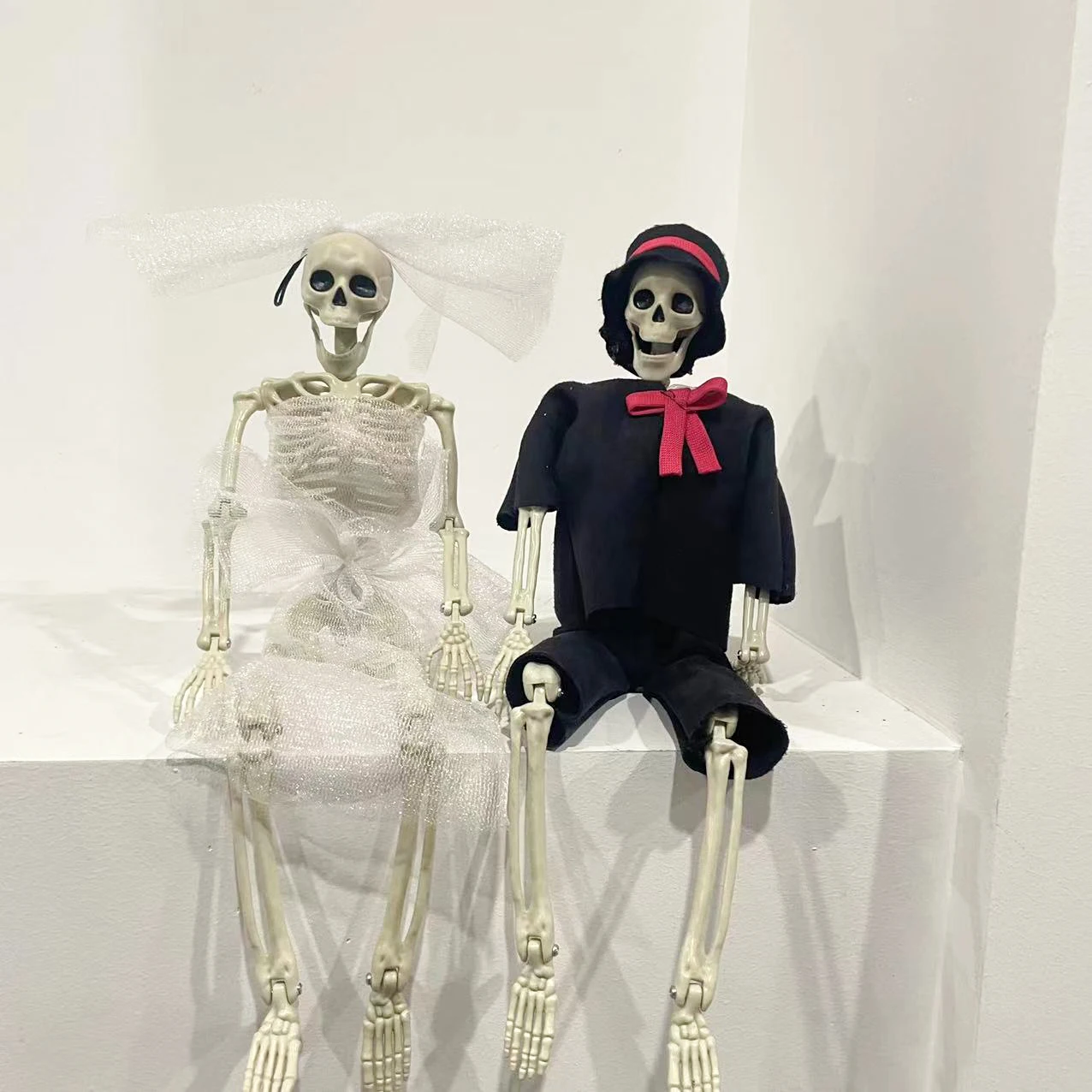 1pc Skull Prop Plastic Skeleton Decor Party Tricky Toy B 【超特価】