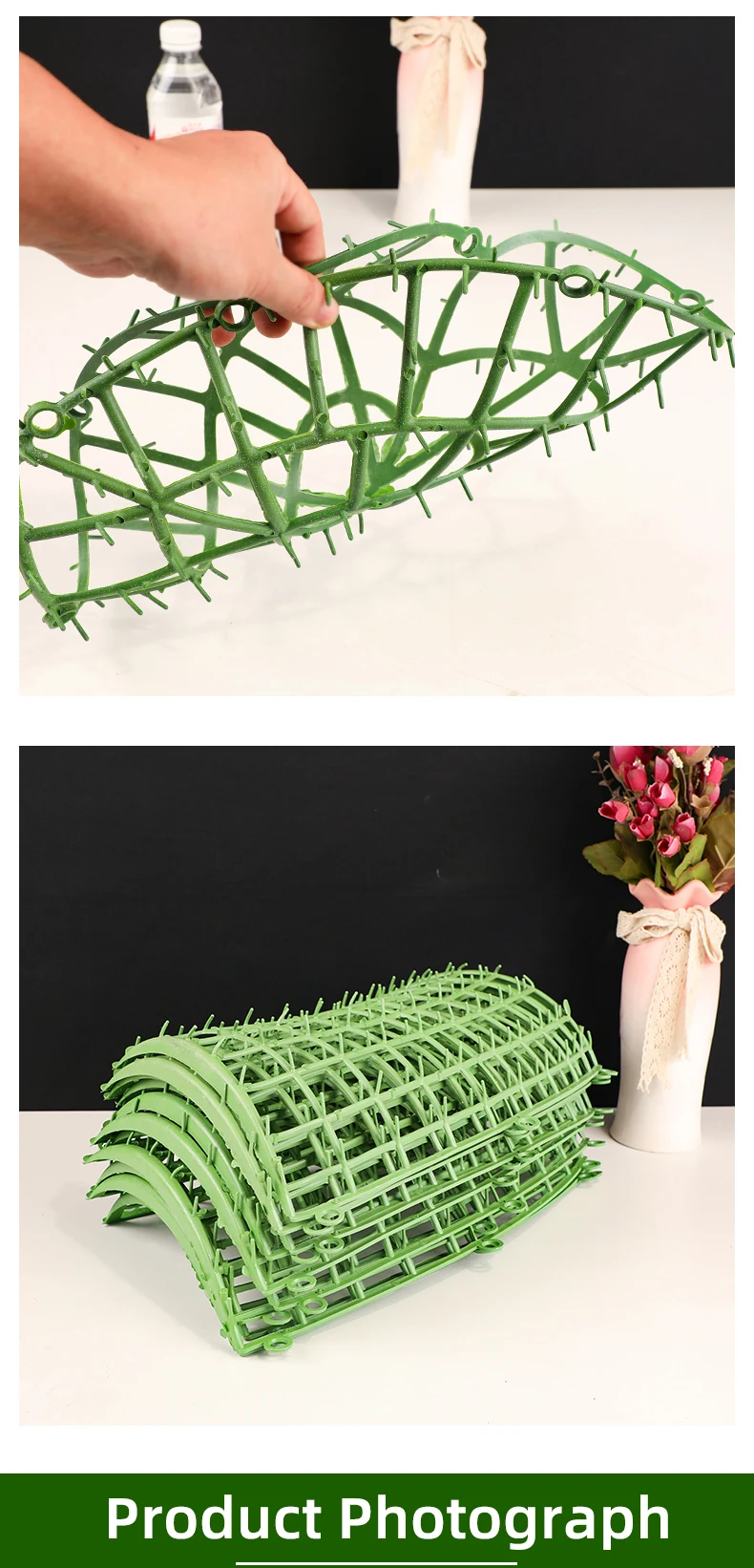 Square Plastic Simulation Flower Rack Wedding Flower Wall Wedding ...