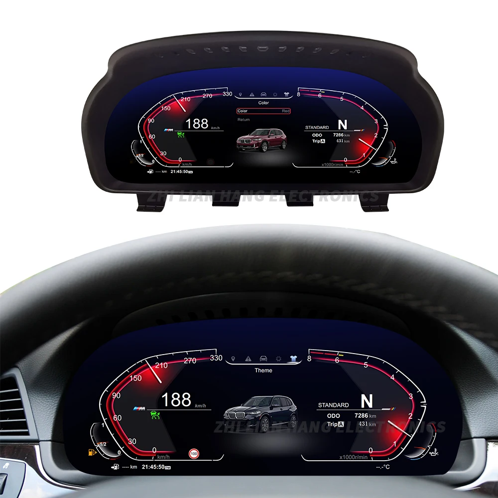 12.3 inch LCD Speedometer Dashboard Cluster For BMW 5 Siers GT F07 F10 ...