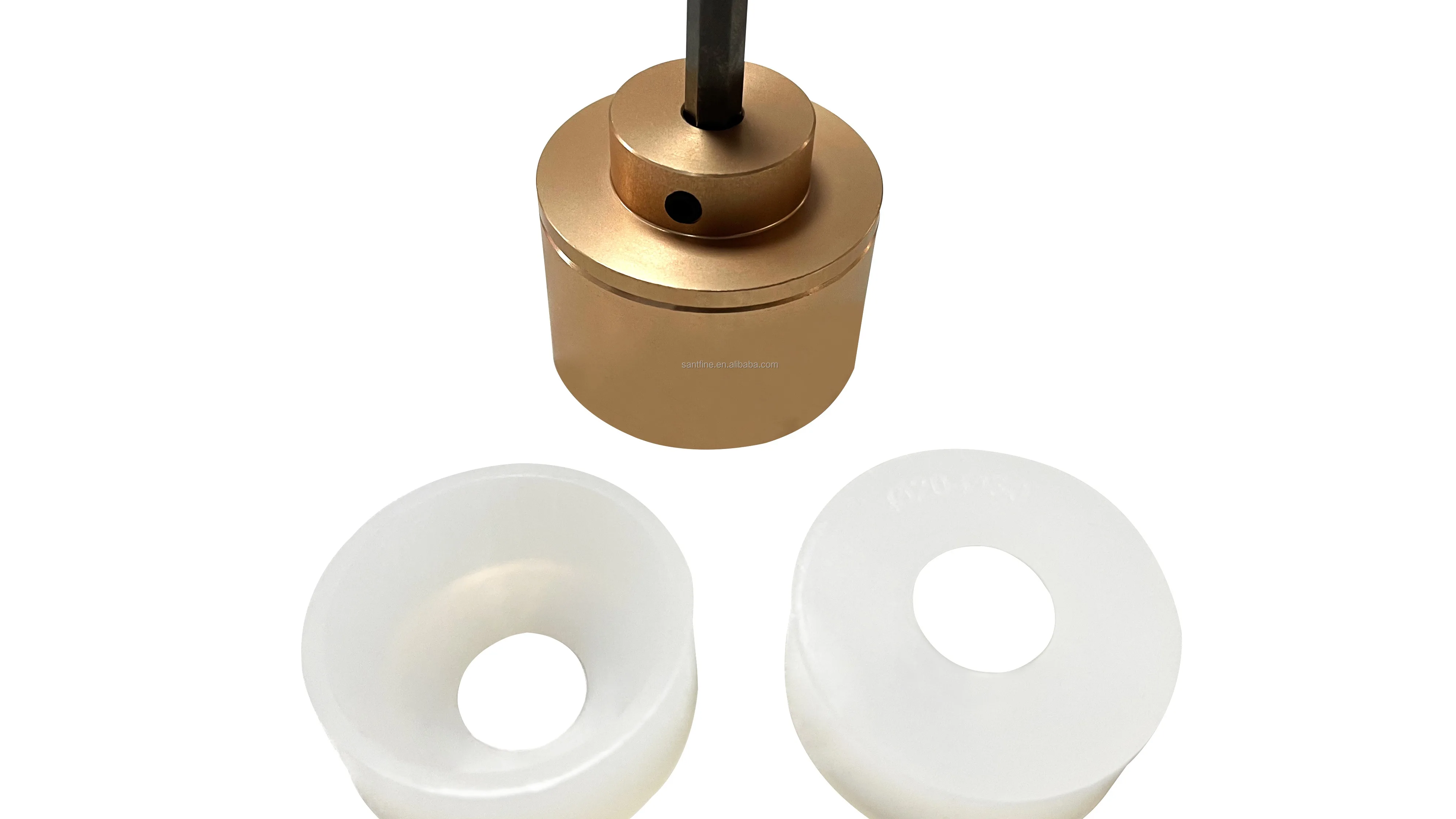 Custom Bottle Capping Machine Chucks Aluminium Capper Head With Rubber ...