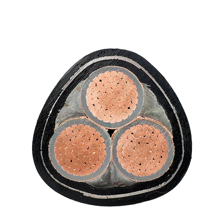 Three Cores Electric Copper Conductor Dc Cable 3*120mm Insulated Cable ...
