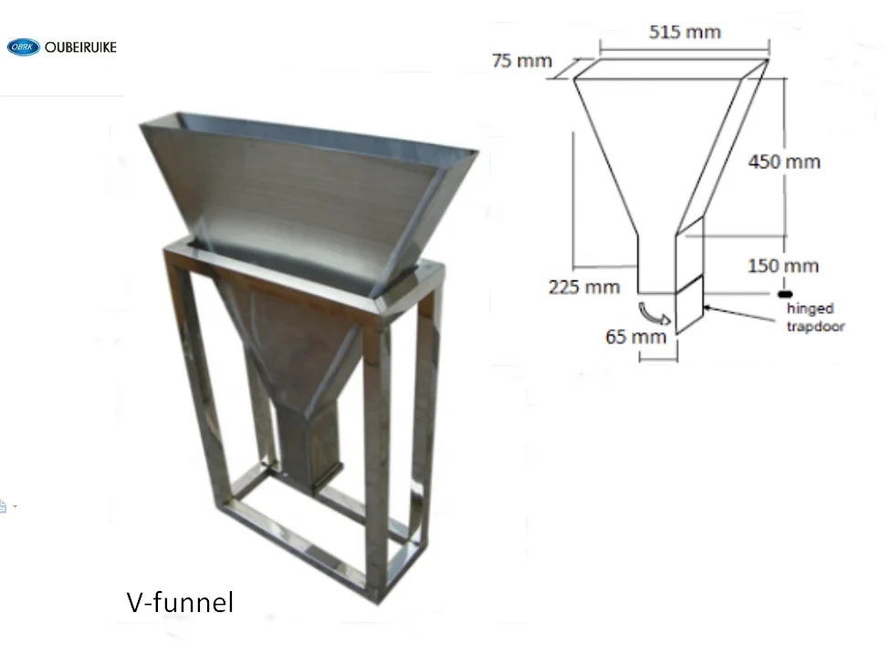 Self-compacting Concrete Segregation Resistance V-funnel Test Apparatus ...