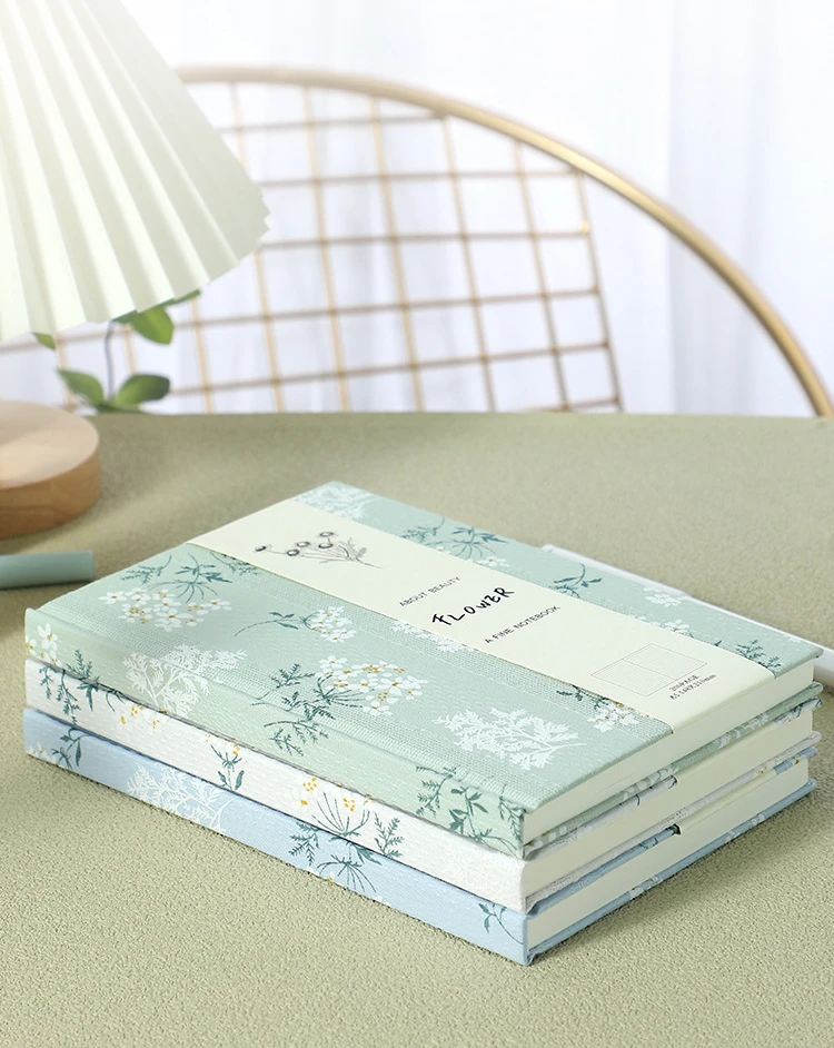 Cute Fabric Hardcover Notebook Journal A5 for Office & School - OEM