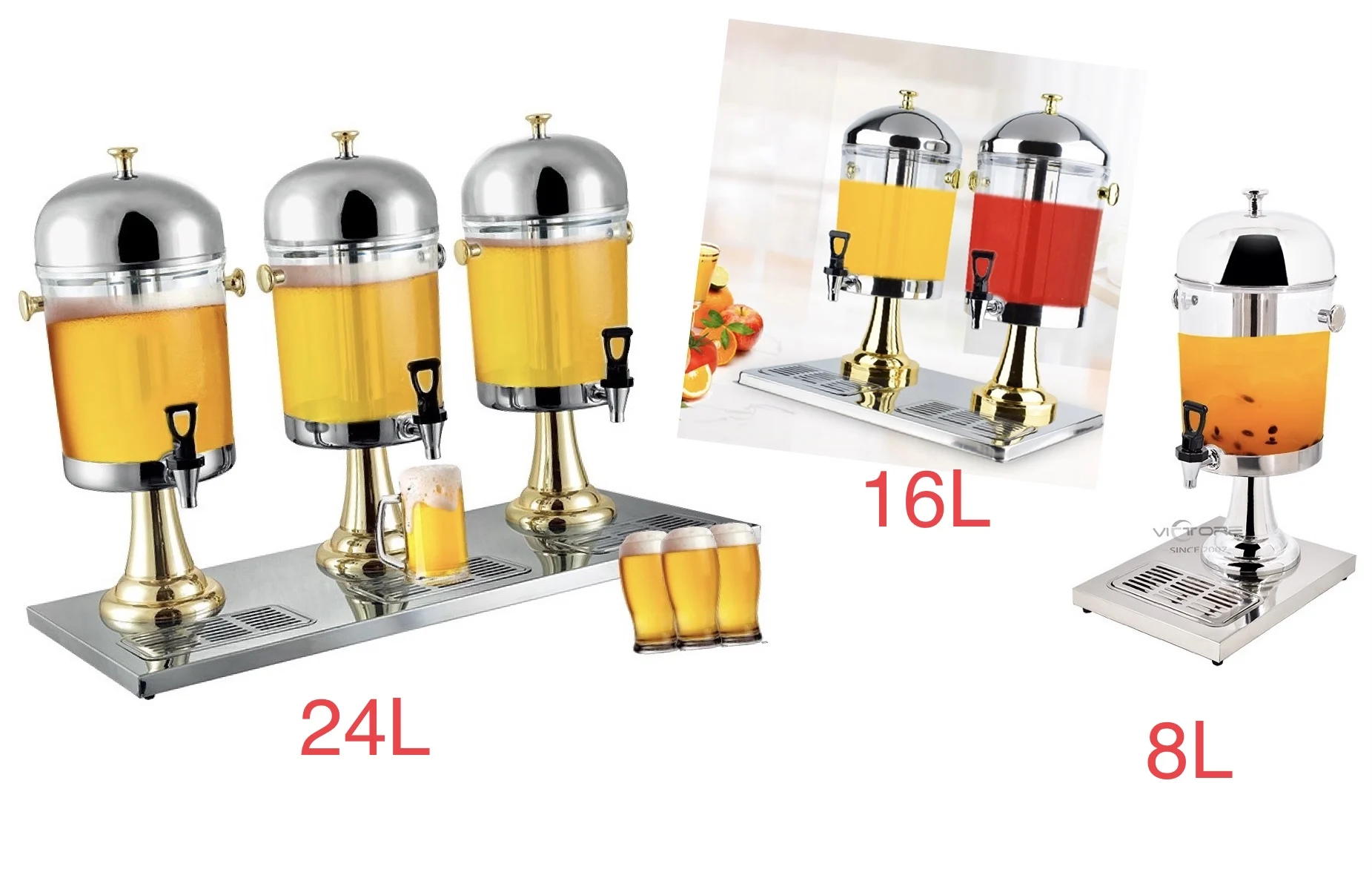 Stainless Steel 8L 16L 24L Cool Beer Juicer Beverage Drink Dispenser ...