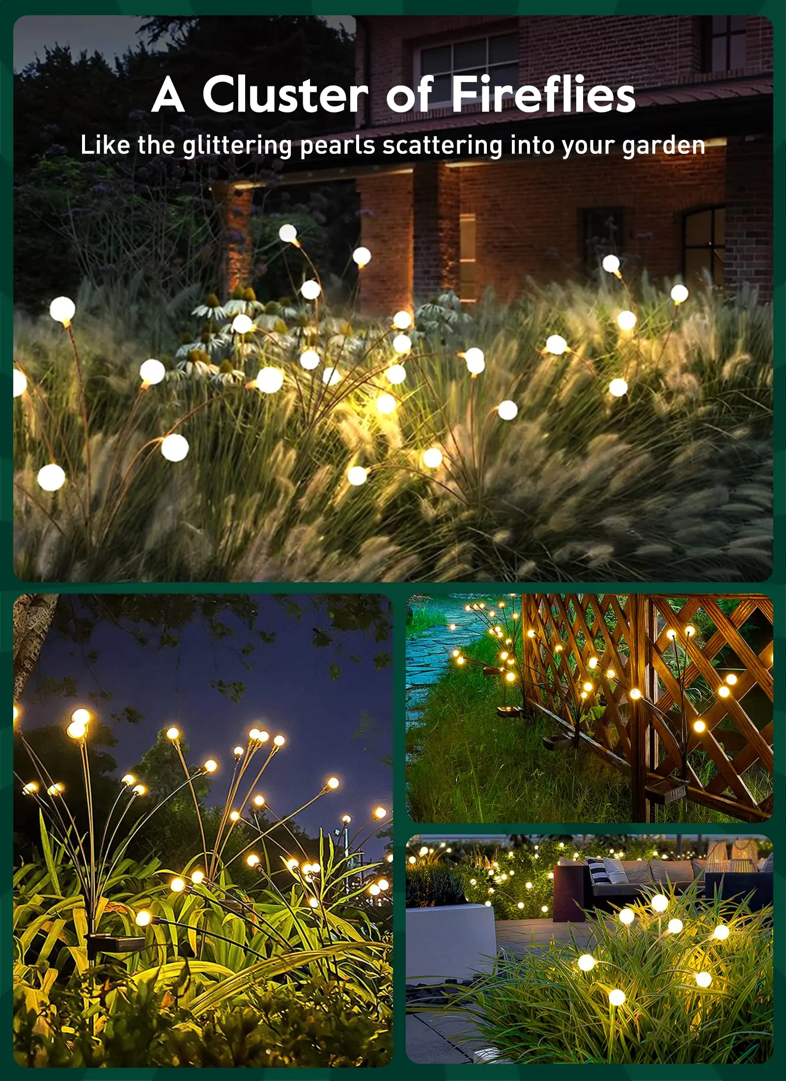LED Solar Light Outdoor Garden 1 Pack 6 LED Landscape Waterproof ...