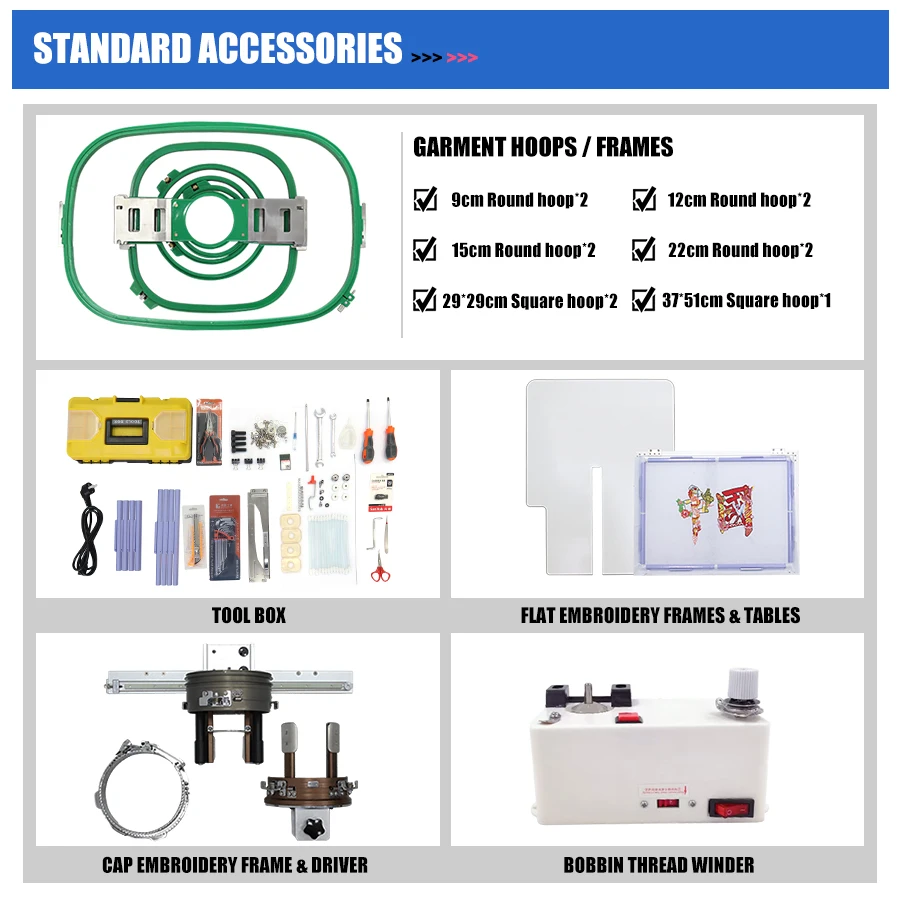 Qhm New Automatic Logo Sewing Machine 12/15 Needles Computerized Single ...
