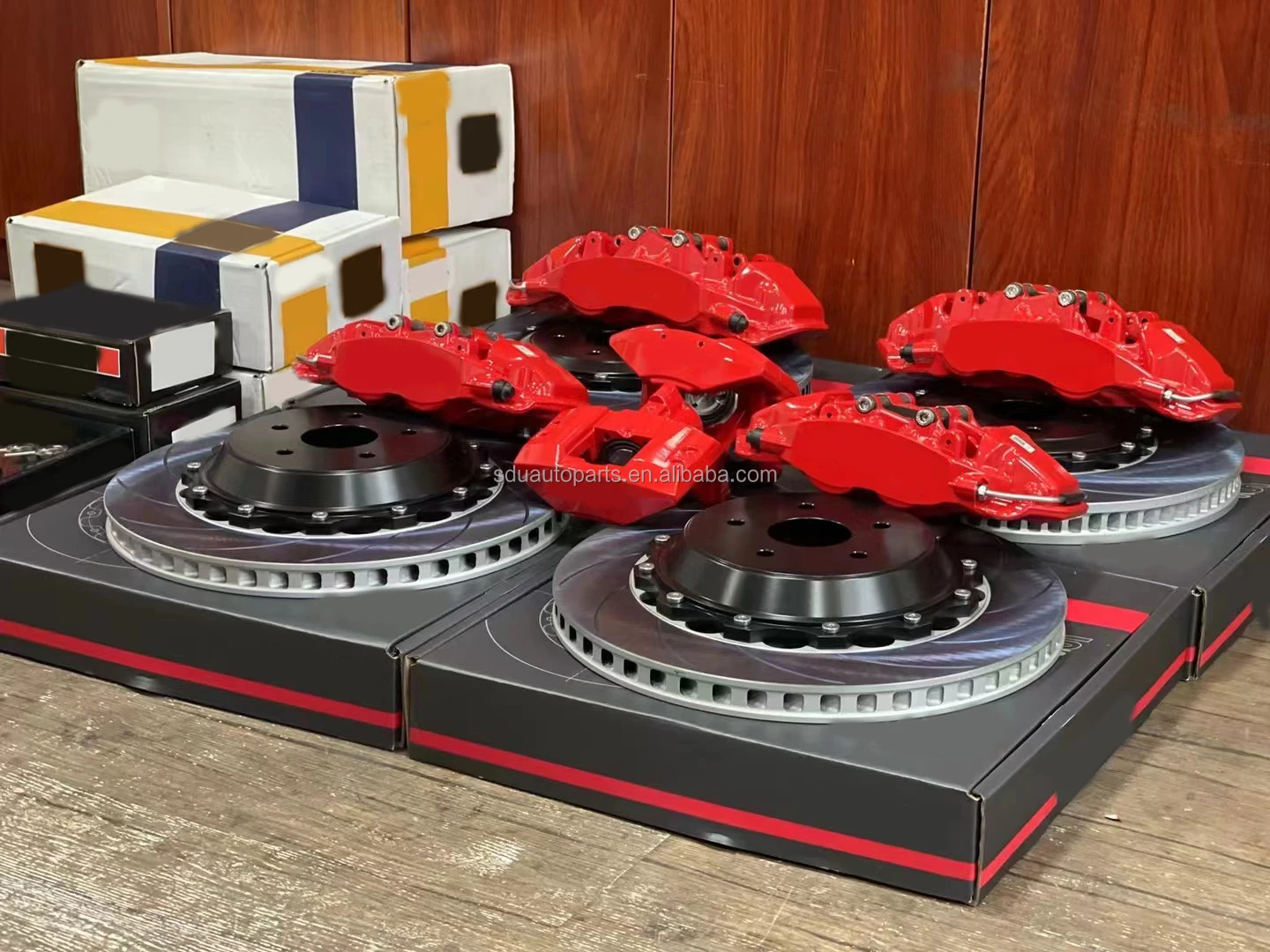 Factory Direct Big Brake Kit 355mm to 420mm Brake Disc Front 6 Piston 6 ...