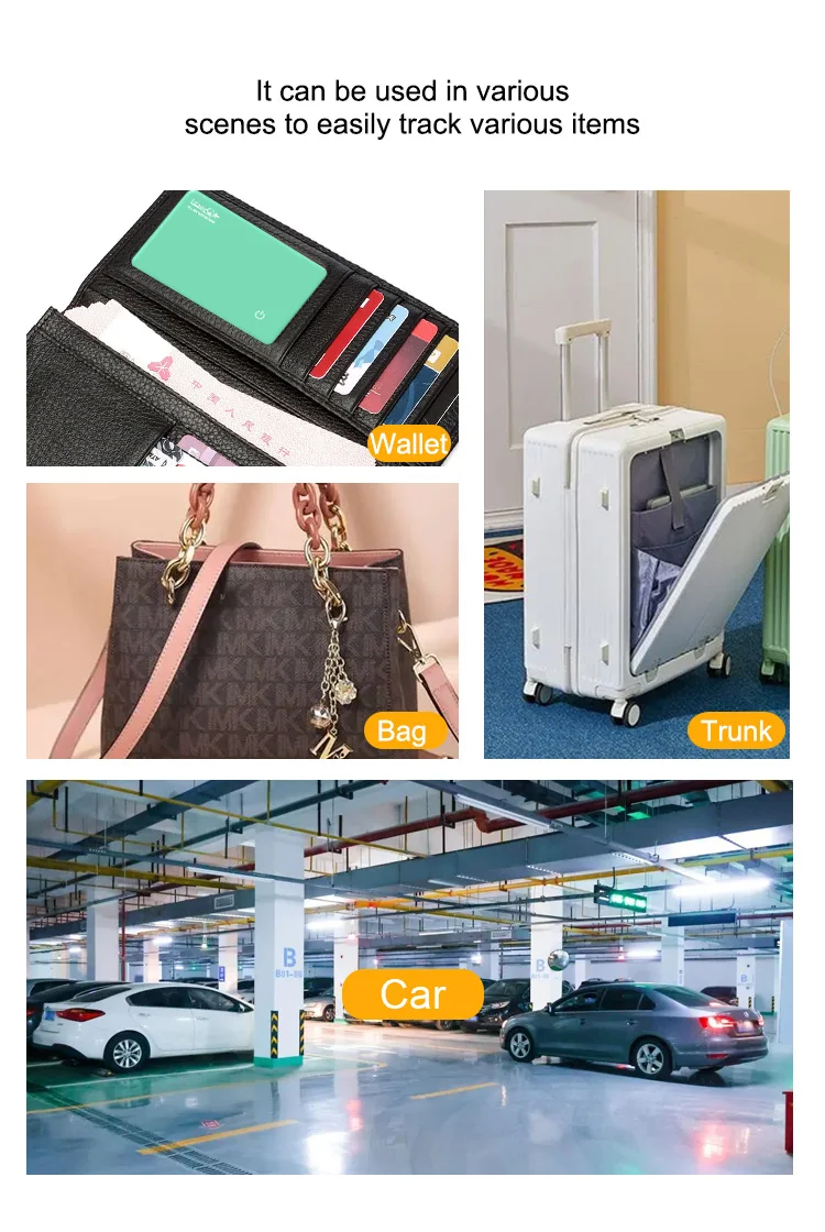 MFI Certified Card Tracker - Smart Wallet with Location