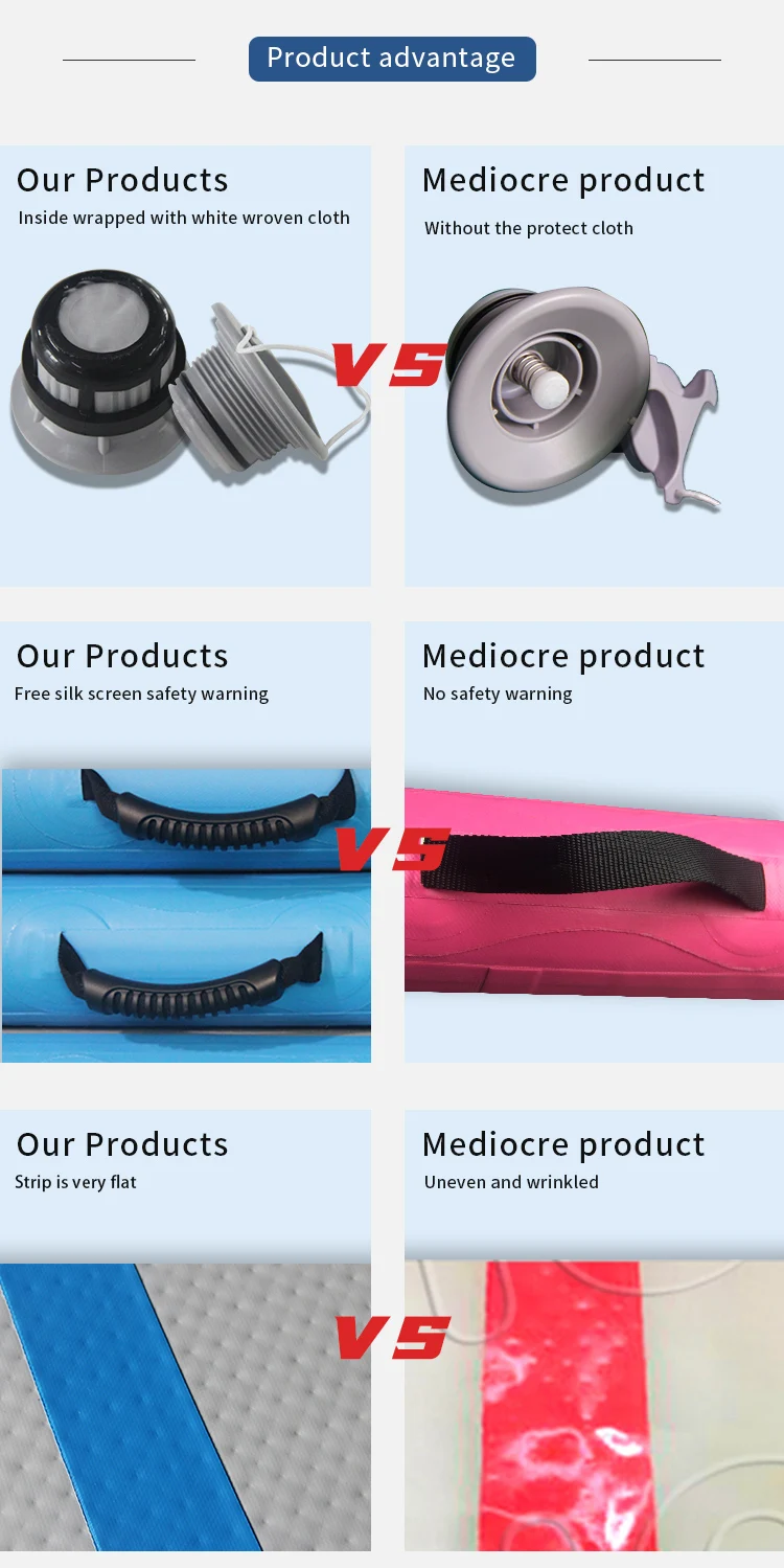 Yoja/oem Wholesale Air Track Inflatable Tumbling Mat Air Barrel Roller ...