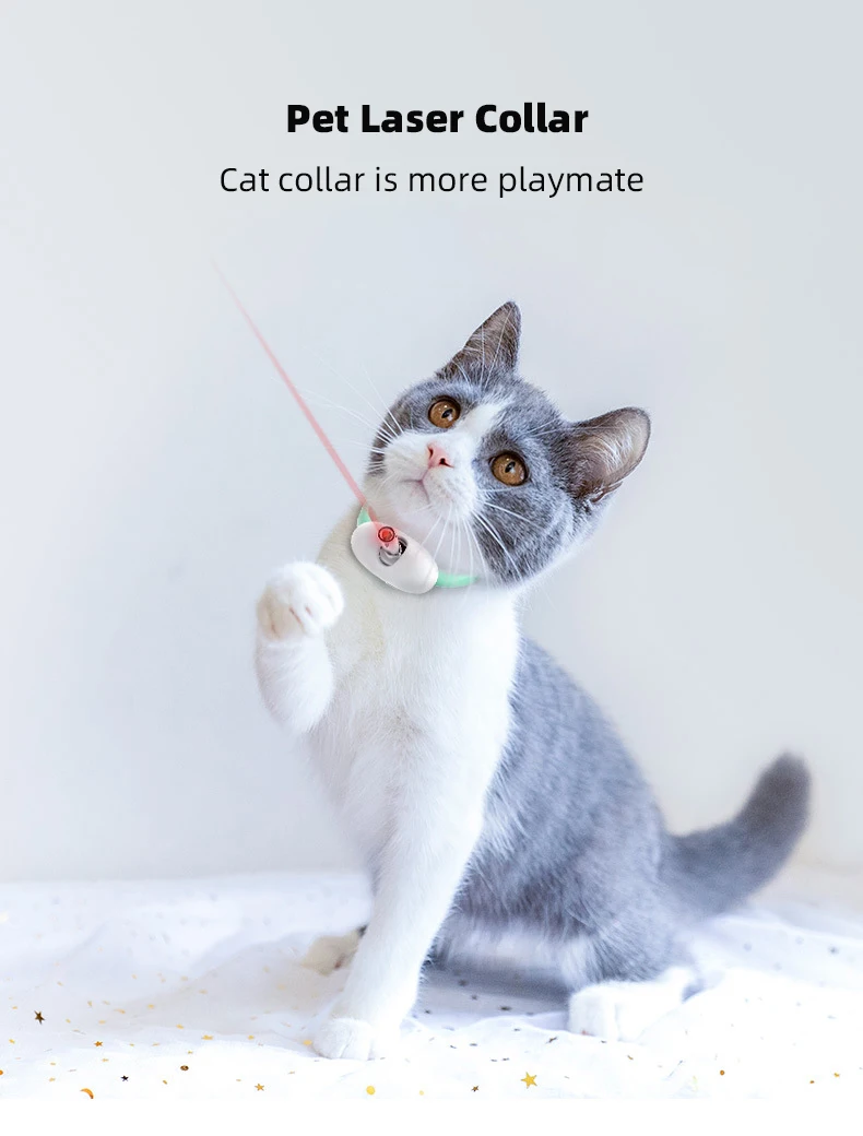 Wearable Cat Collar Light Toy With Usb Charging Electric Smart Amusing ...