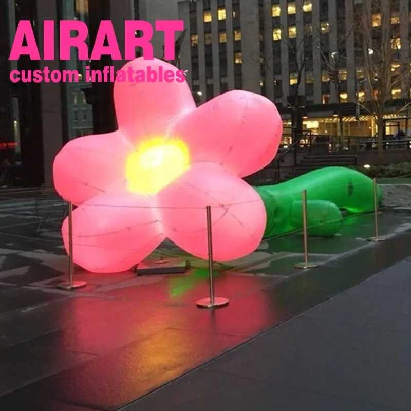 Blue Wedding Inflatable Lotus Flower Decoration by Airart