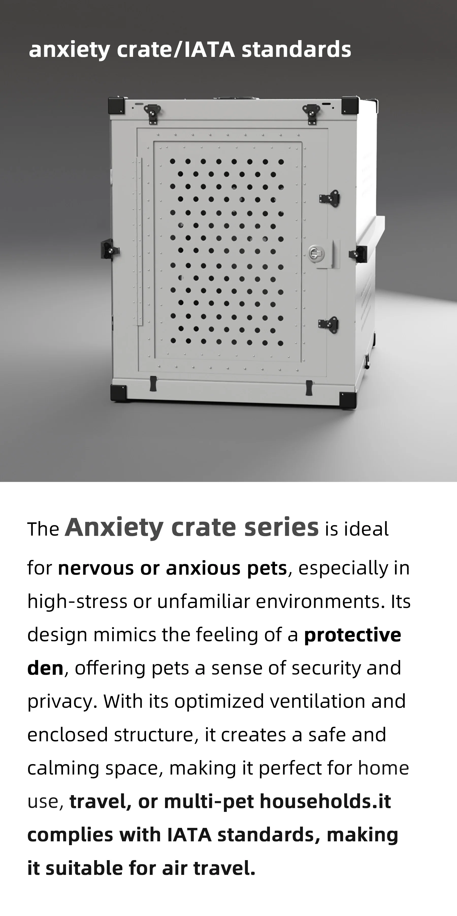 Impact Proof Aluminium Collapsible Animal Cages Kennel