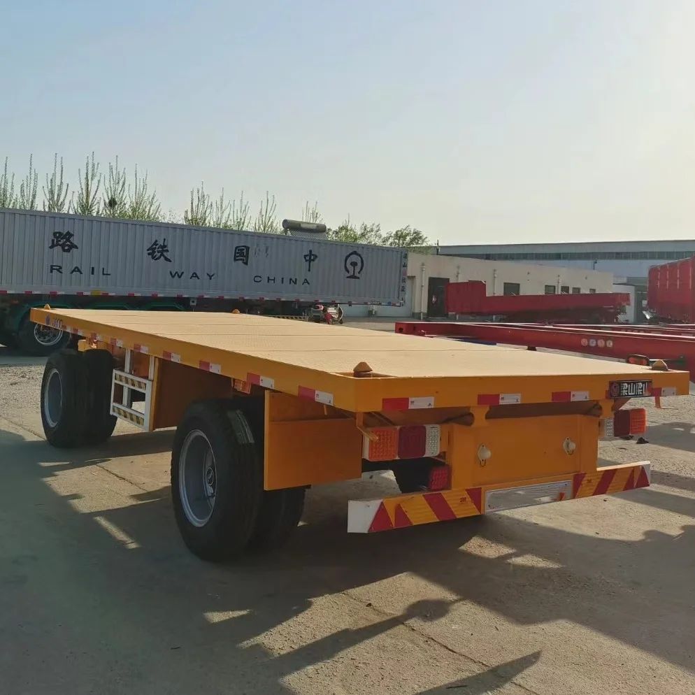 Factory Customizable 20 Feet Container Flatbed Truck Trailer Special ...