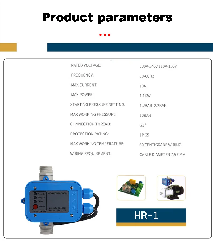 Pressure Control 220v 240v Automatic Water Pump Controller,Multi ...