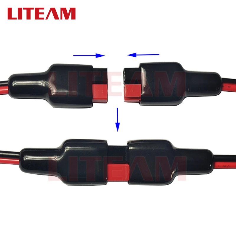 Custom Solar Connector Wiring to 30A 45A Single Pole Power Connector
