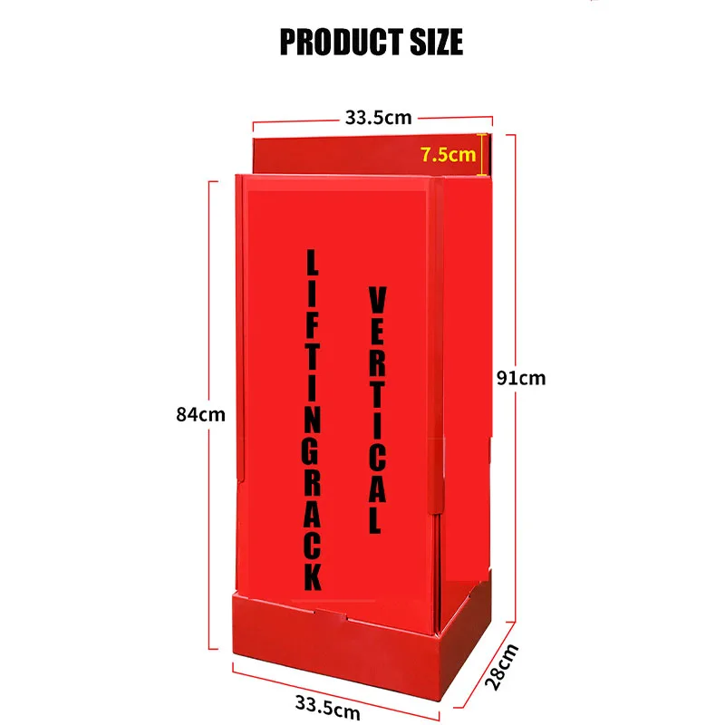 Custom Standing Durable Spring Loaded Vendor Display Vertical Lifting ...