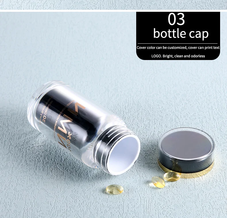 Custom Pills Bottle For High Grade Body Health Nutrients Vitamin ...
