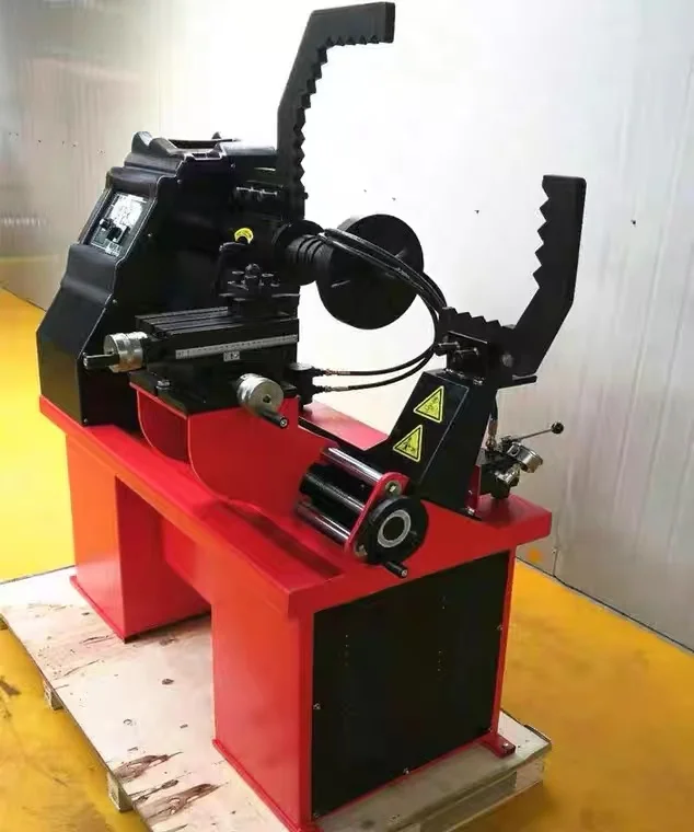 Hc-595 Automatic Rim Repair Lathe Rim Straightening Machine Rim Shape ...