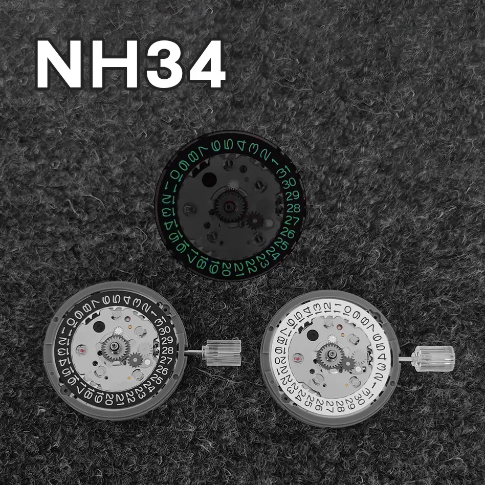 Japan Original Seik NH34A Mechanical 24 Jewels Watch Movement