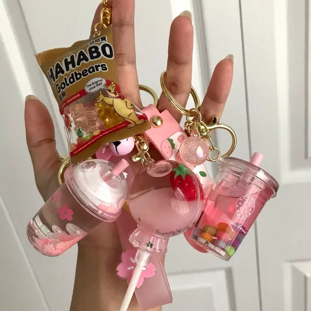 Custom 3d Souvenir Boba Key Chain Holder Cute Boba Milk Tea Keychain ...
