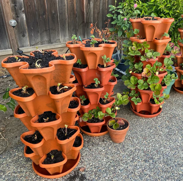 Greenhouse Commercial Vertical Stacked Planters Grow Tower for ...