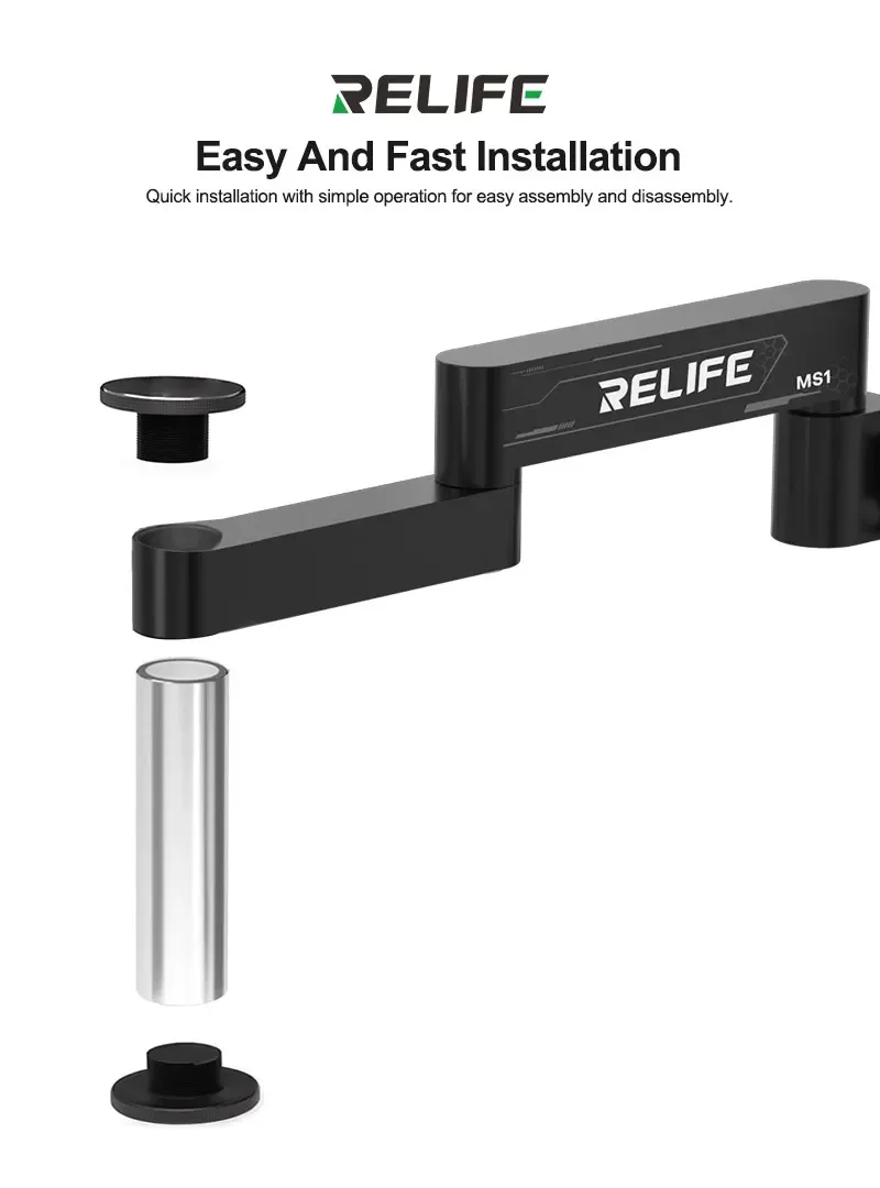 RELIFE MS1 Rotating Microscope Folding Stand Swing Arm Wall-mountable ...