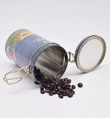 Custom Tinplate Food Grade Airtight Latch Lock Snack Tea Tin Container ...