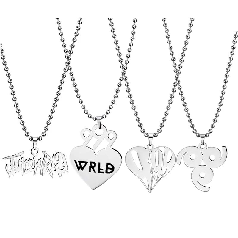 Hip Hop Rapper Juice Wrld 999 Necklace Stainless Steel Letter Name ...