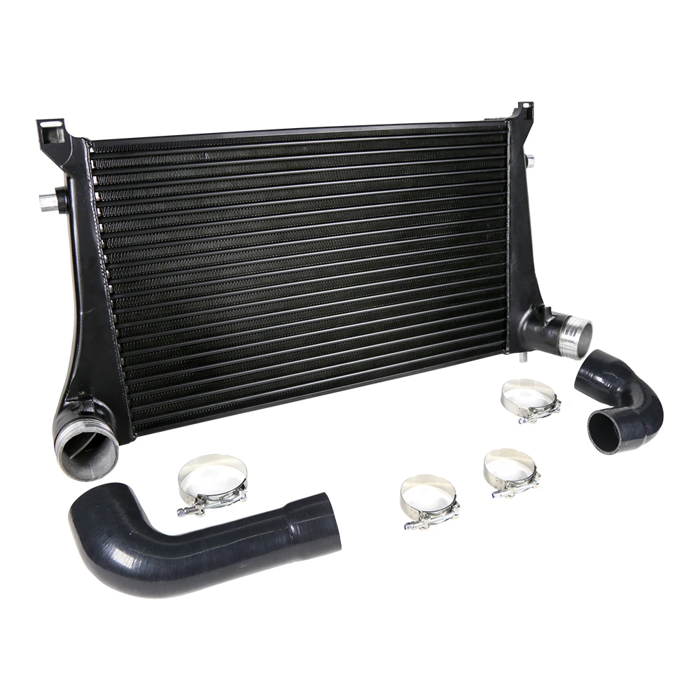 Black Front Mount Intercooler Kit 70mm for VW Golf 7 GTI