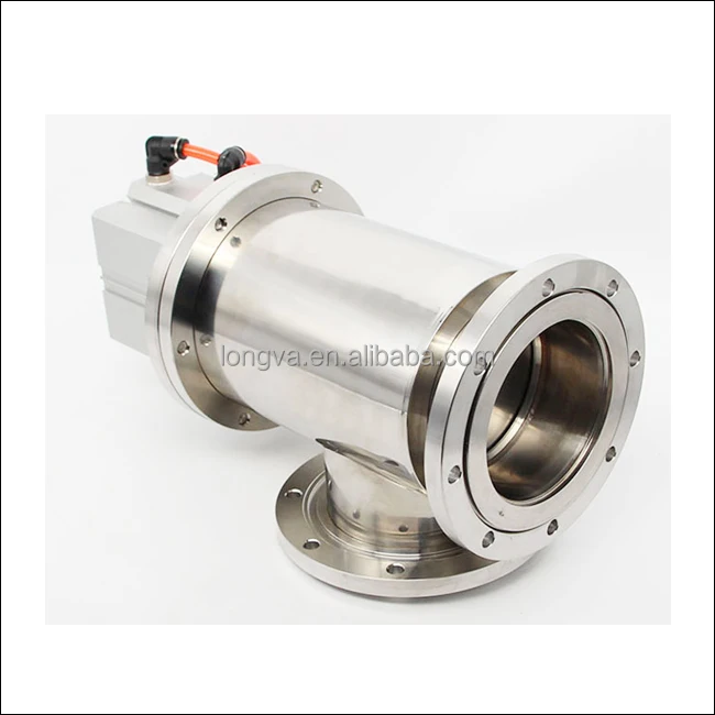 KF40 Stainless Steel Bellows-Sealed Poppet Valve Vacuum Angle Valve