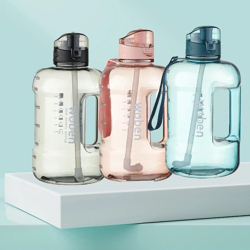 Botellas De Agua Kawaii Camping Hiking Drink Straw Drink 2l Water ...